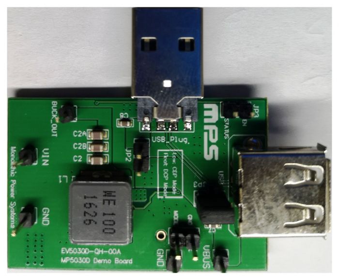 EV5030D-QH-00A: Dedicated Charging Port (DCP) 5V @ 3A, 5 ~ 14 Vin
